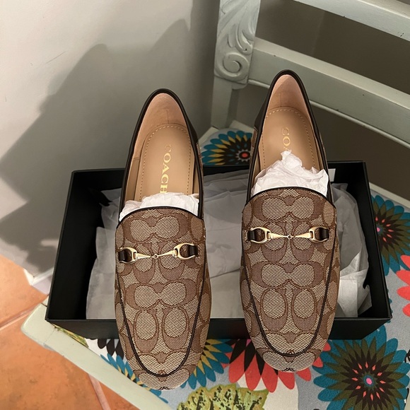 Coach | Shoes | Coach Haley Signature Jacquard Loafer Fg4568 | Poshmark
